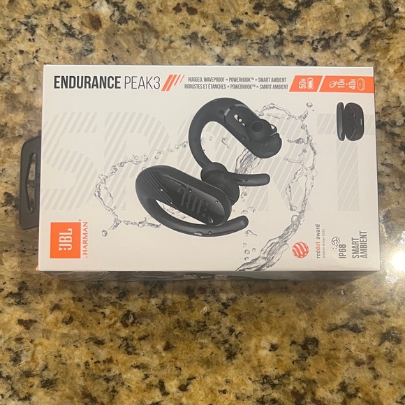 JBL | Headphones | Jbl Endurance Peak 3 Black Earbuds | Poshmark